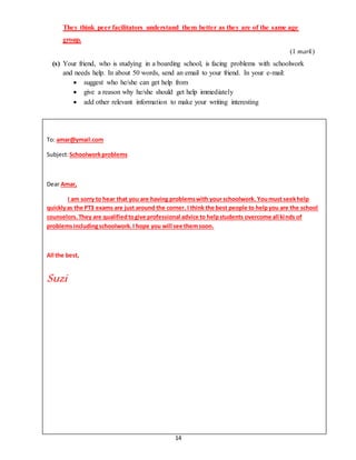 super exercise module english pt3 question with answer | DOCX