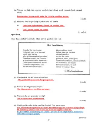 super exercise module english pt3 question with answer | DOCX