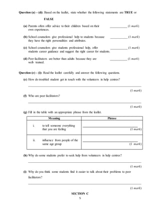 super exercise module english pt3 question with answer | DOCX