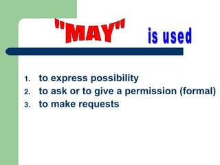 Modal verbs-may-might-could-to-express-possibility | PPT