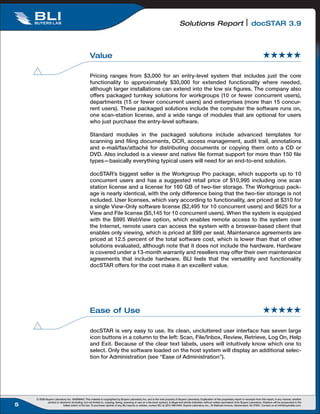 Buyers Lab 2009 Report - docSTAR3.9 | PDF