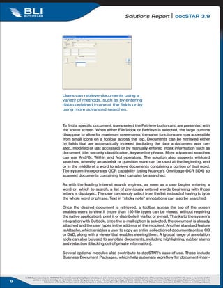 Buyers Lab 2009 Report - docSTAR3.9 | PDF
