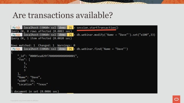 A Step by Step Introduction to the MySQL Document Store | PPT