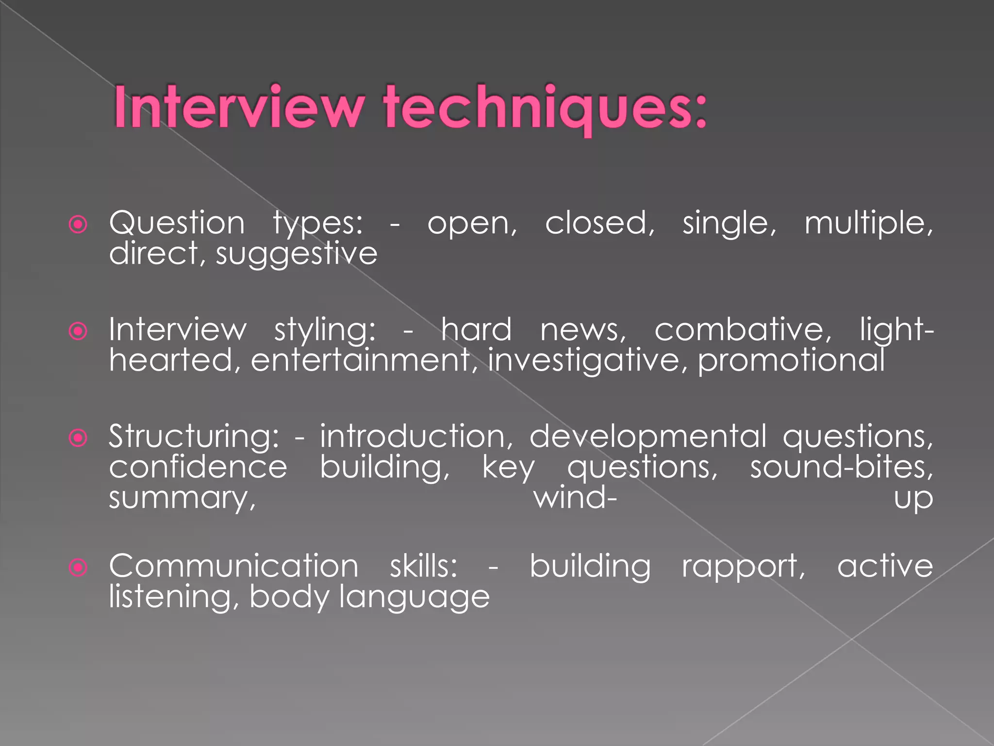 Documentary techniques | PPT
