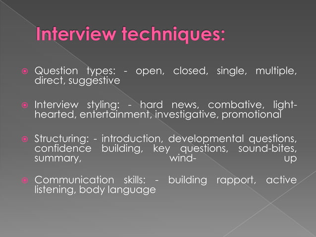Documentary techniques | PPT
