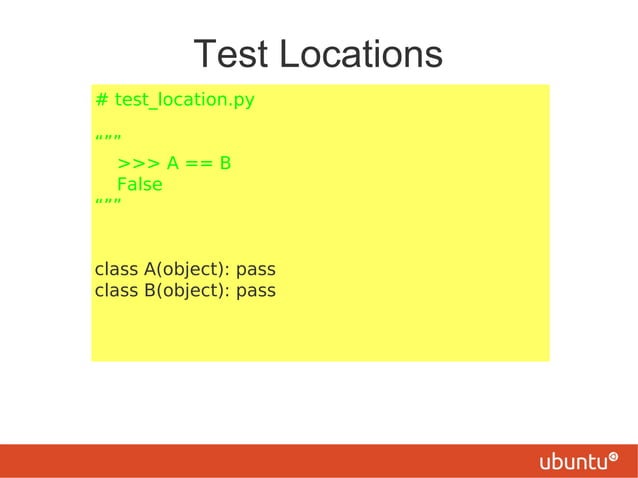 using python module: doctest | PPT using python module: doctest | PPT