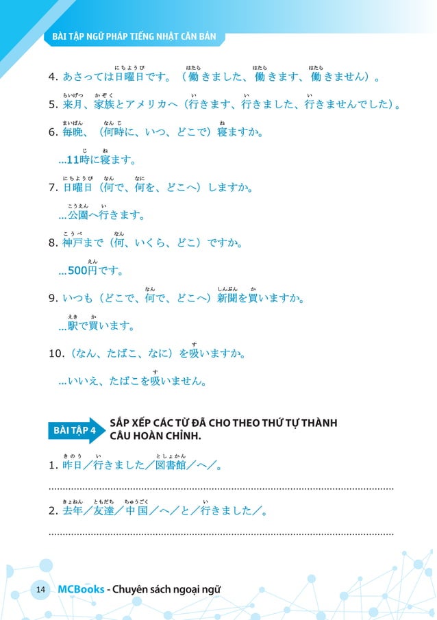 Doc thu bai tap ngu phap tieng nhat | PDF