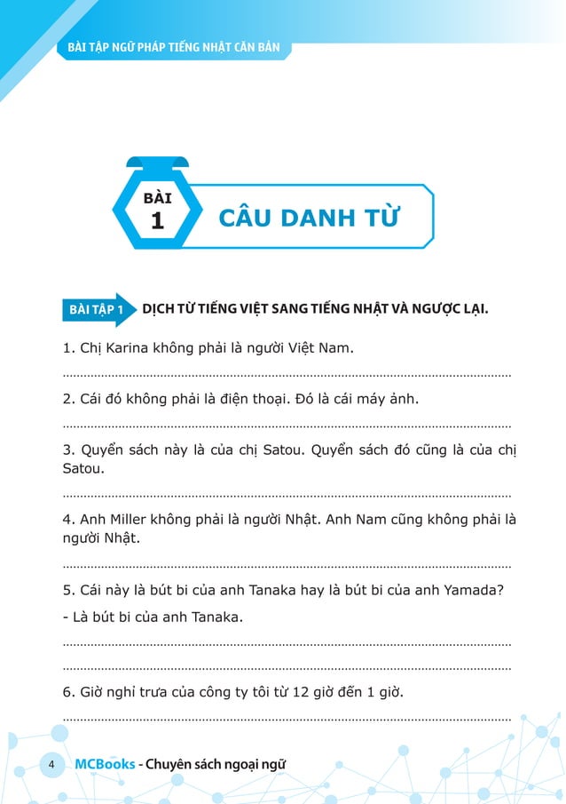 Doc thu bai tap ngu phap tieng nhat | PDF