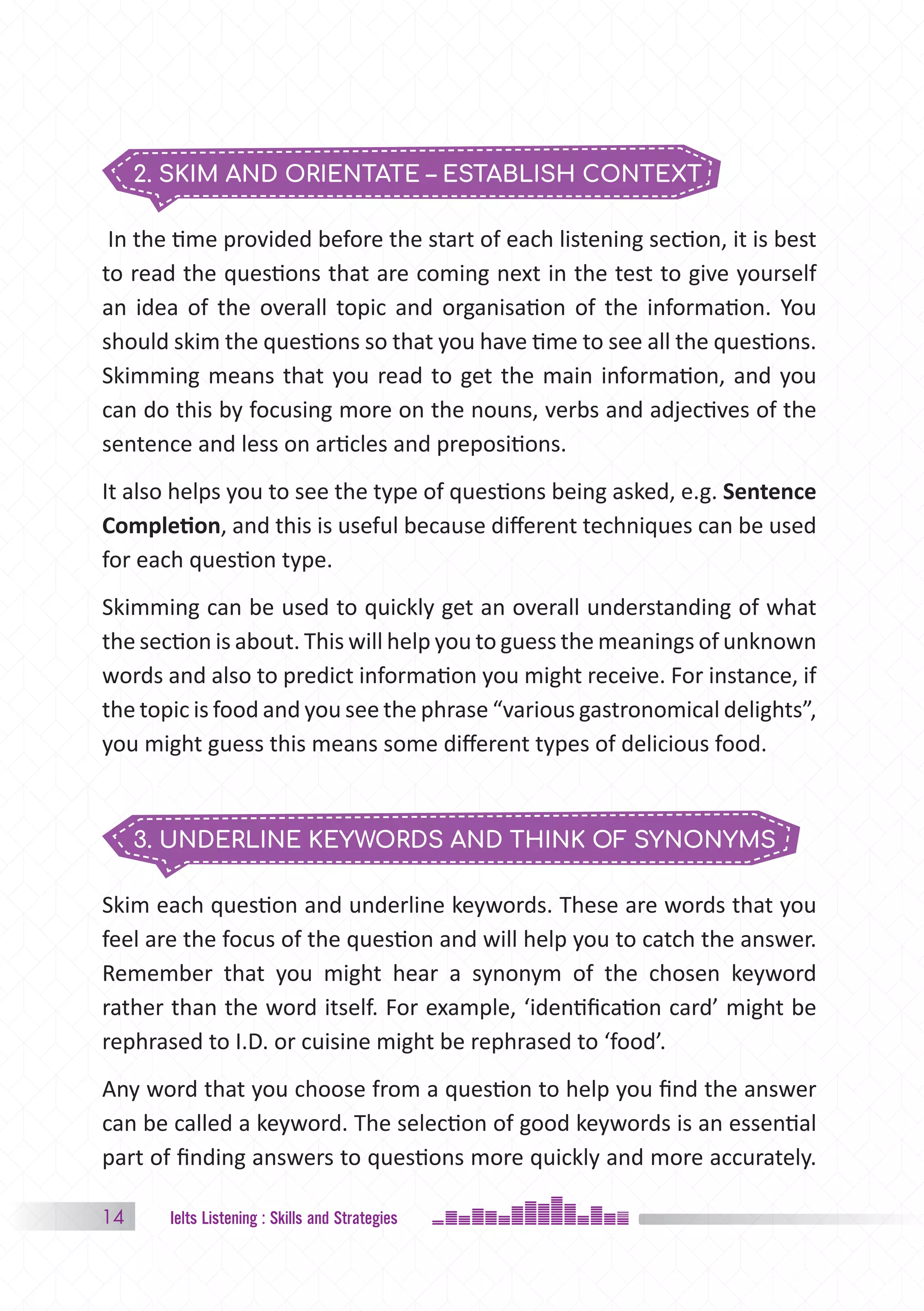 Doc Thu Ielts Listening Skills And Strategies | PDF