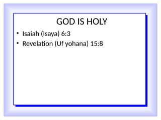 DOCTINE OF GOD, WHO IS GOD, JESUS AND HOLY SPIRIT | PPTX