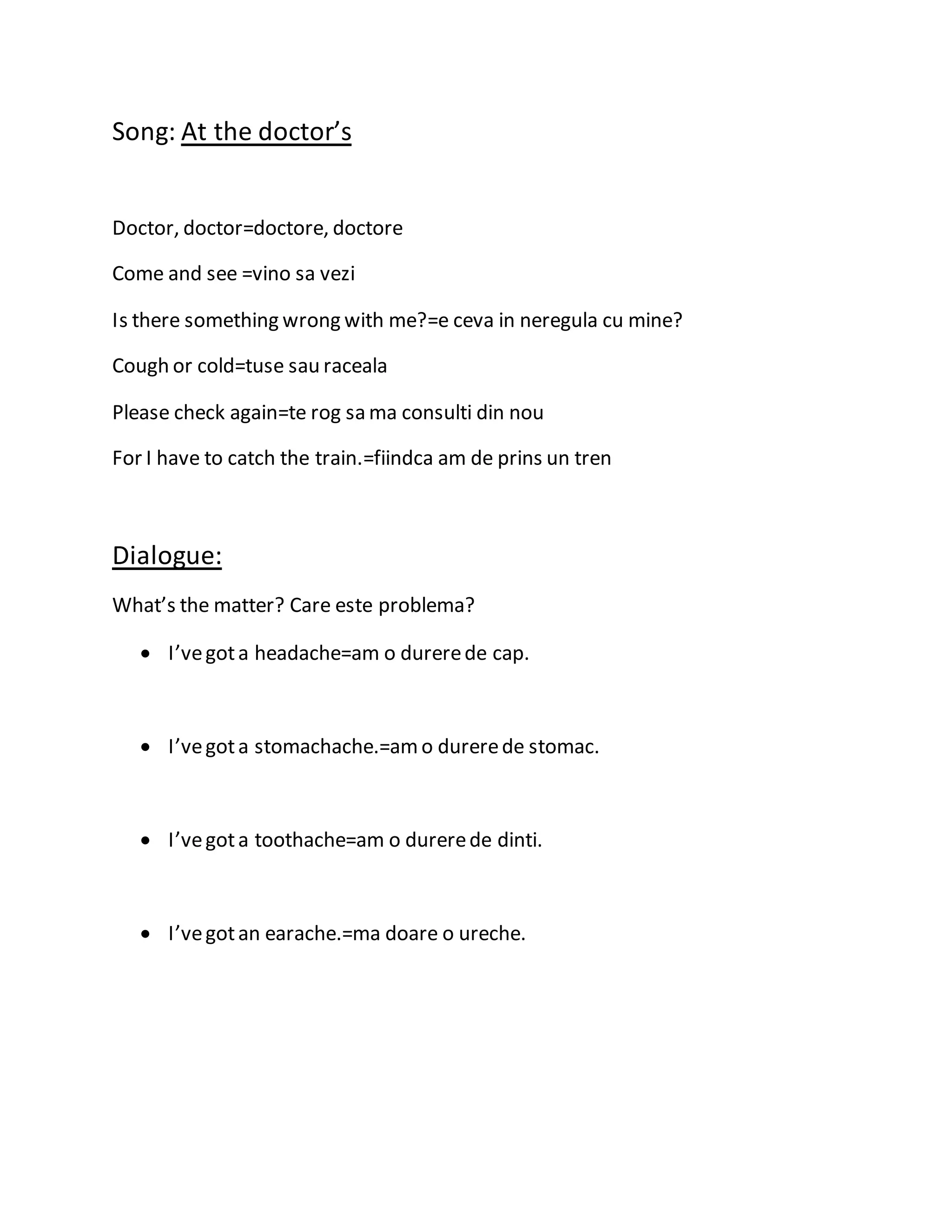 Doctor. theme & song | DOCX