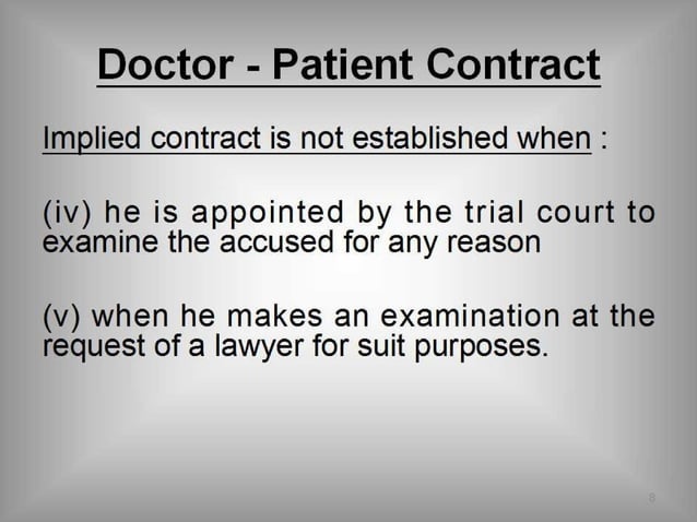 Doctor patient contract | PPT | Health Insurance | Insurance