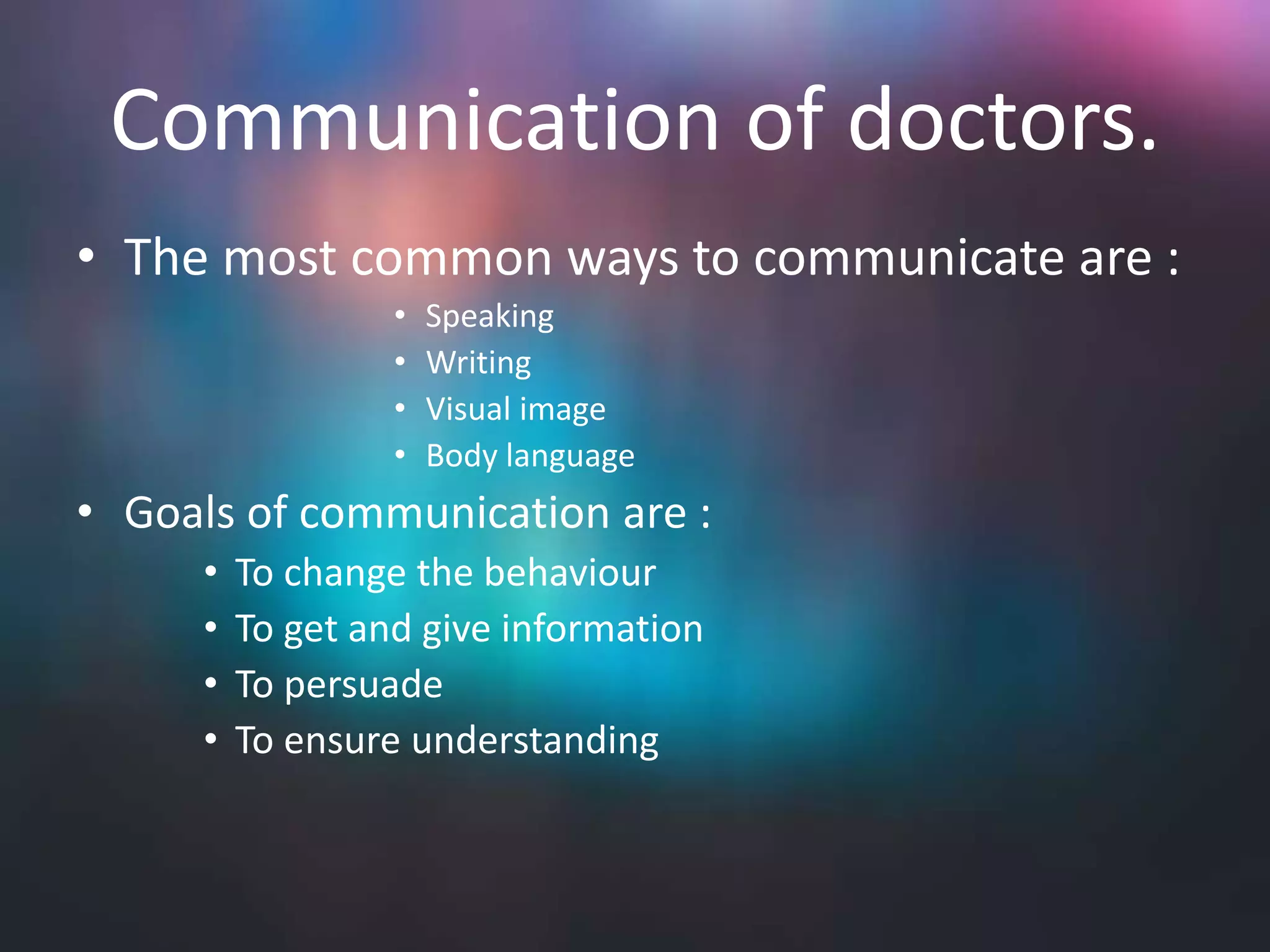 Doctor patient relationship | PPTX
