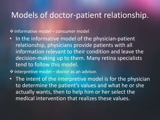 Doctor patient relationship | PPTX