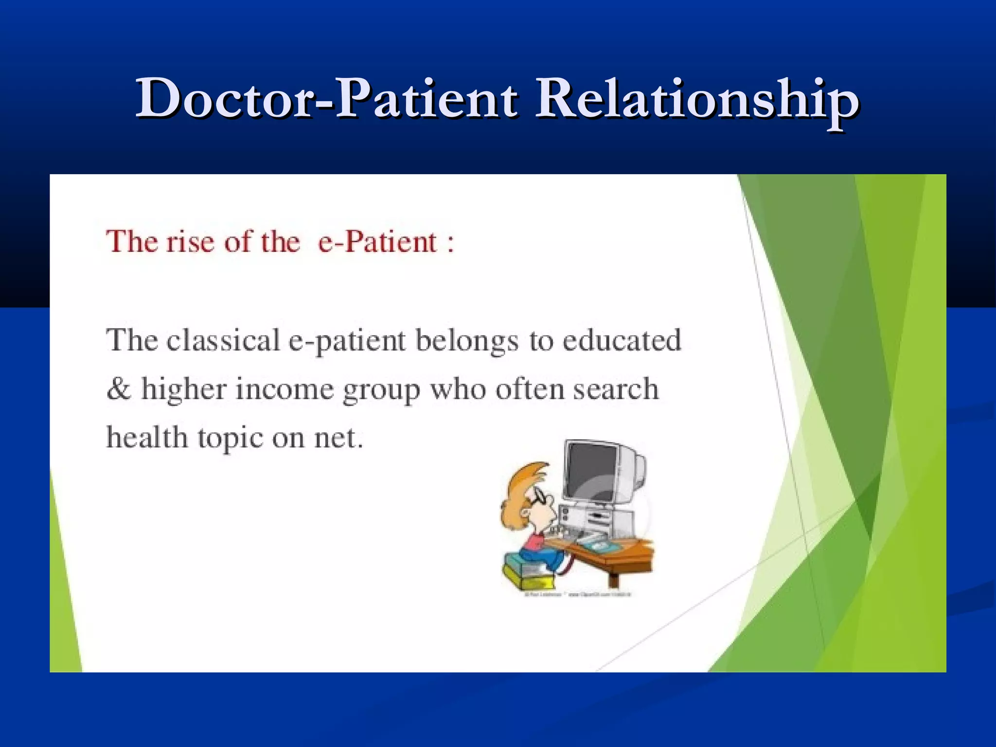 Doctor patient relationship | PPT
