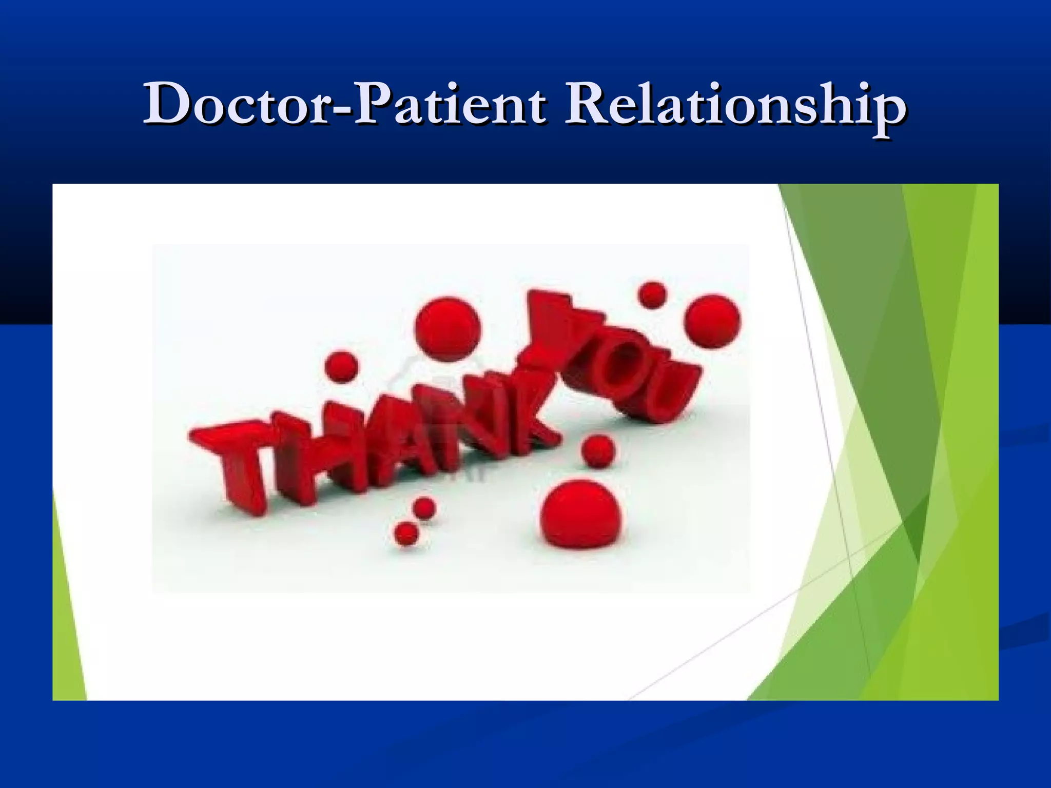 Doctor patient relationship | PPT