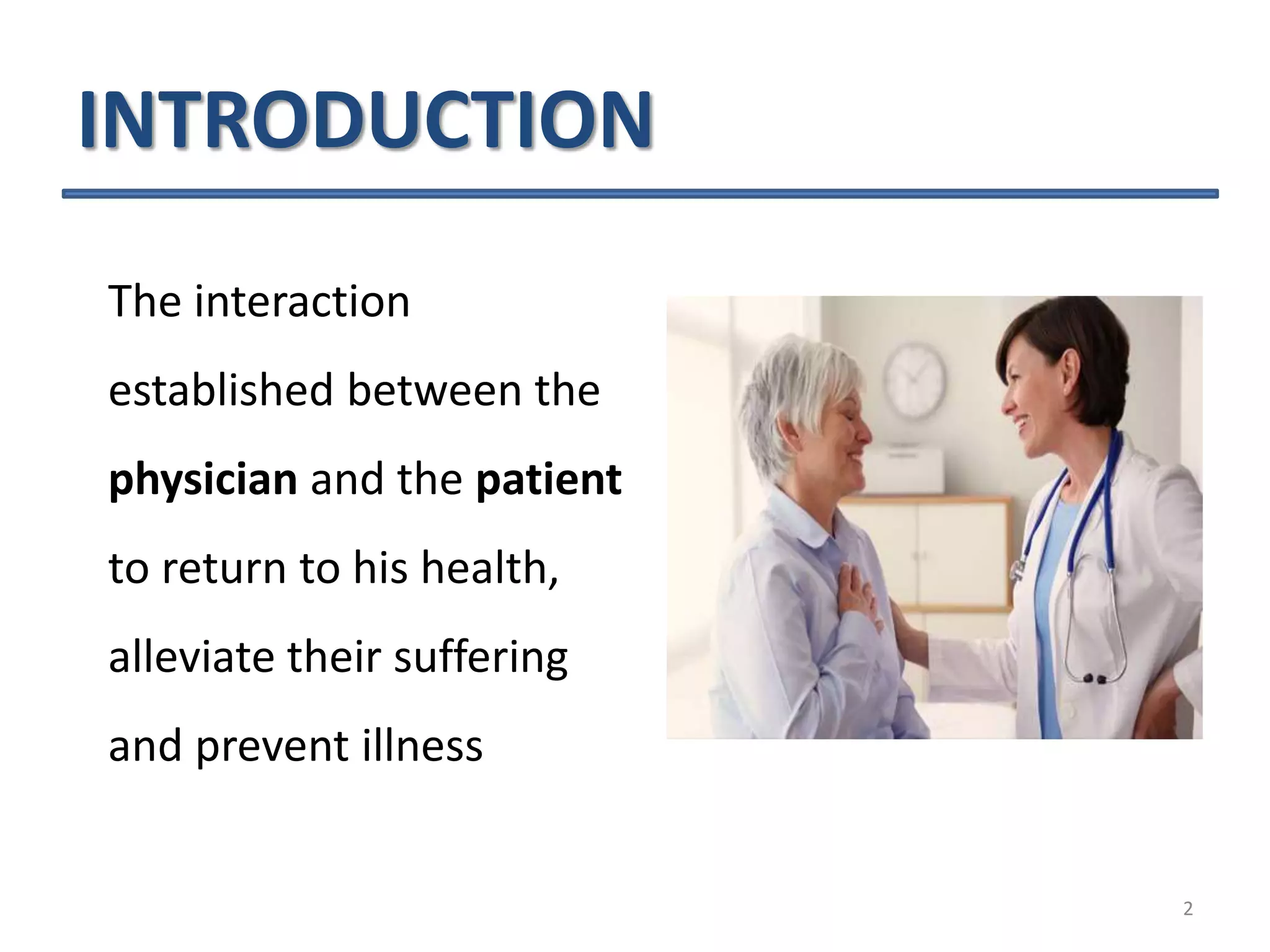 Doctor patient relationship | PPTX | Medical Health