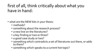 Doctoral publishing plan | PPTX