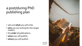 Doctoral publishing plan | PPTX
