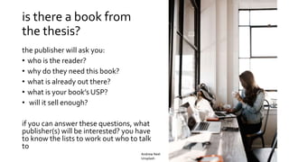 Doctoral publishing plan | PPTX