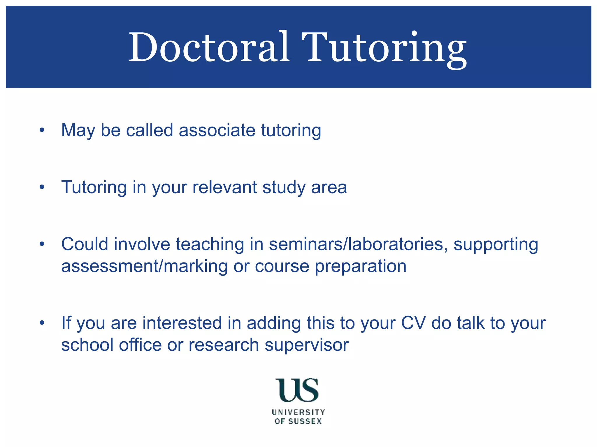 Doctoral Researchers Career Exploration | PPTX