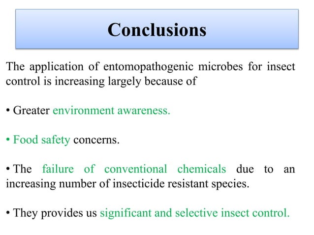 entomopathogenic microbes in the management of insect | PPTX ...