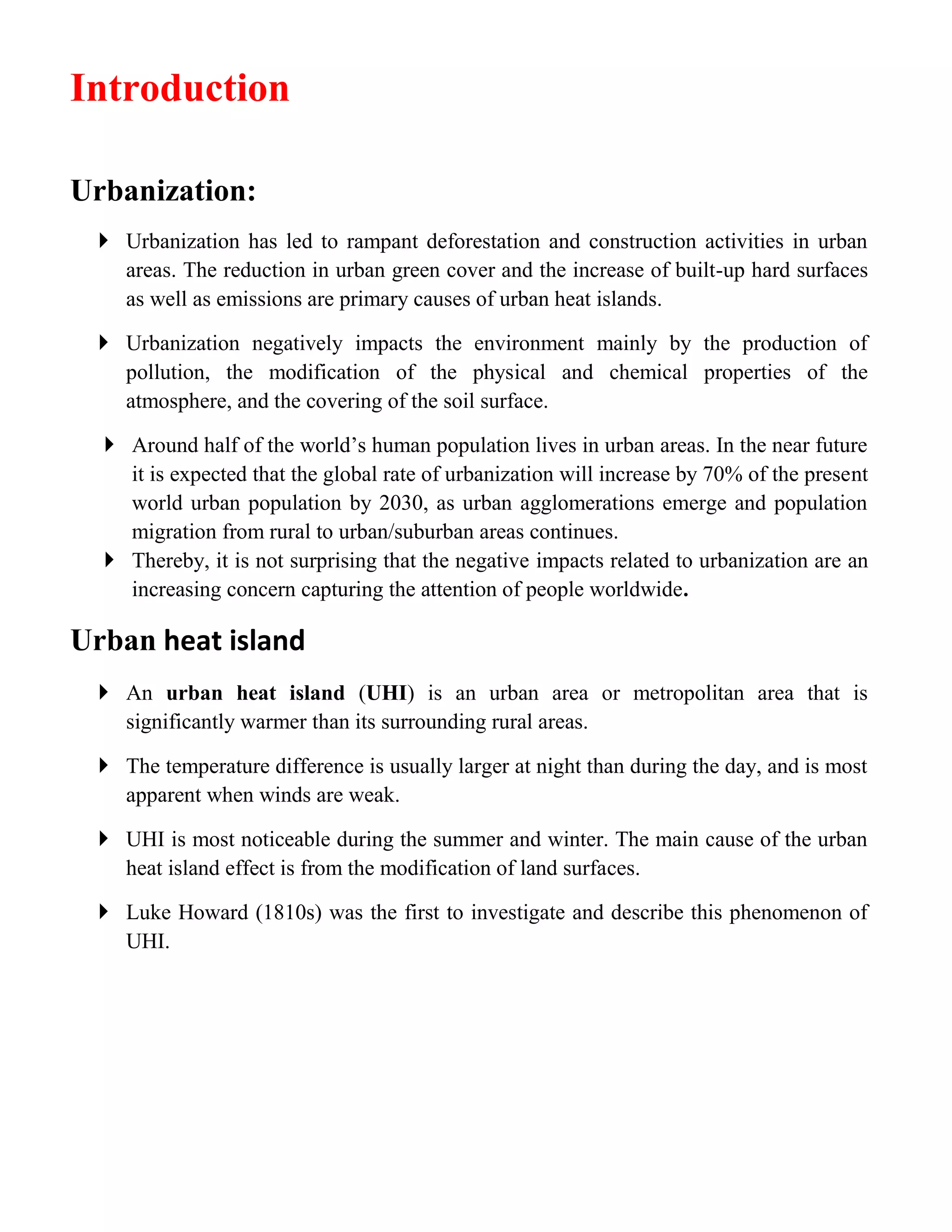 Urban Heat Island | DOCX