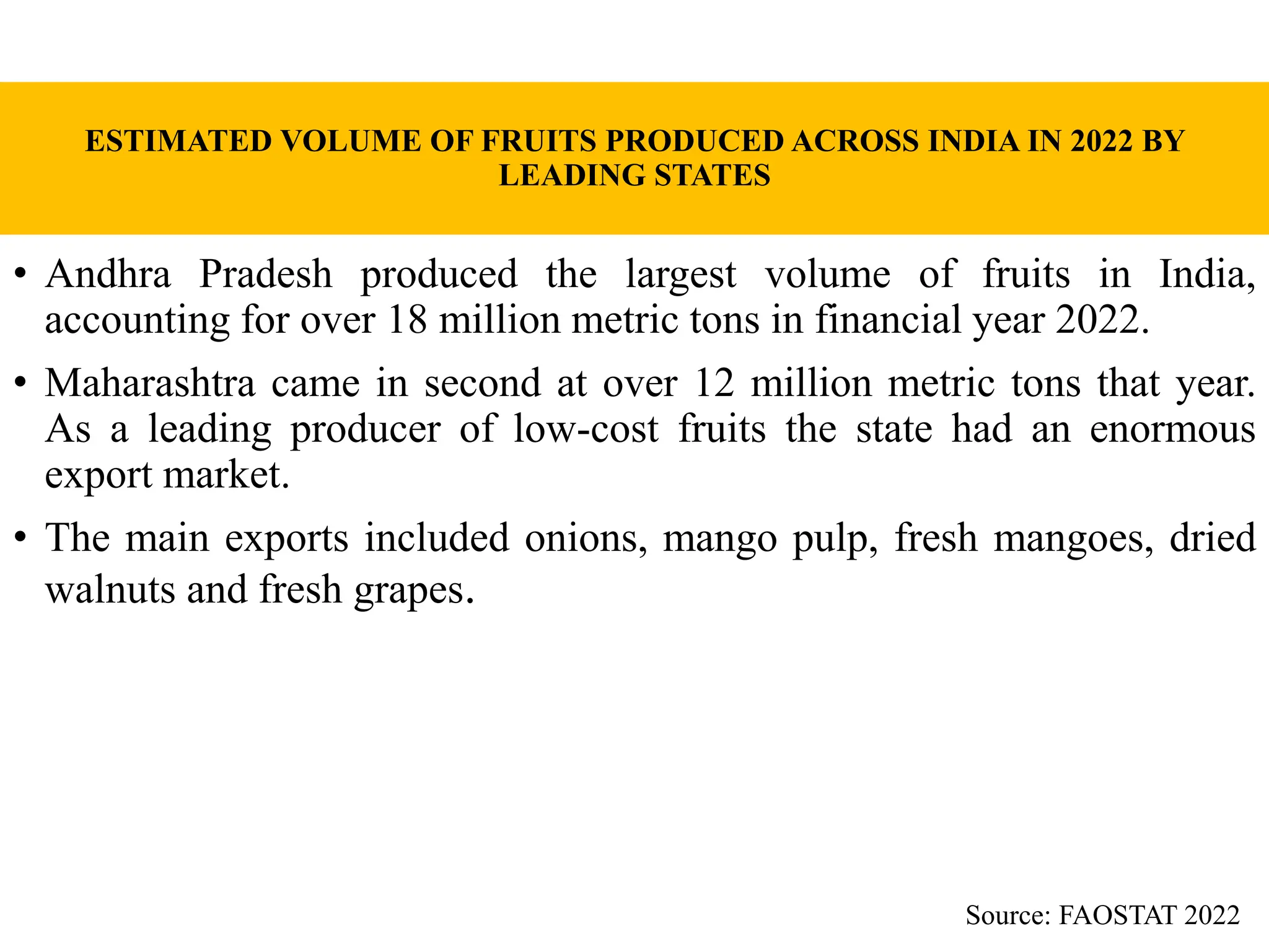 NATIONAL AND INTERNATIONAL SCENARIO IN FRUIT PRODUCTION, IMPROVED ...