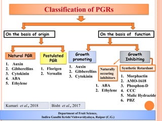Study of plant growth regulators in fruit culture – structure ...