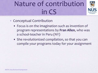 Art of Computer Science Research Planning | PPTX | Postgraduate ...