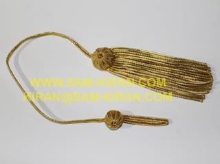 Doctoral tam black velvet gold bullion tassel | PPT