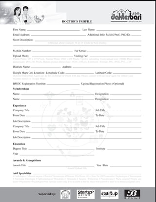 Doctor Profile (part 1) | PDF
