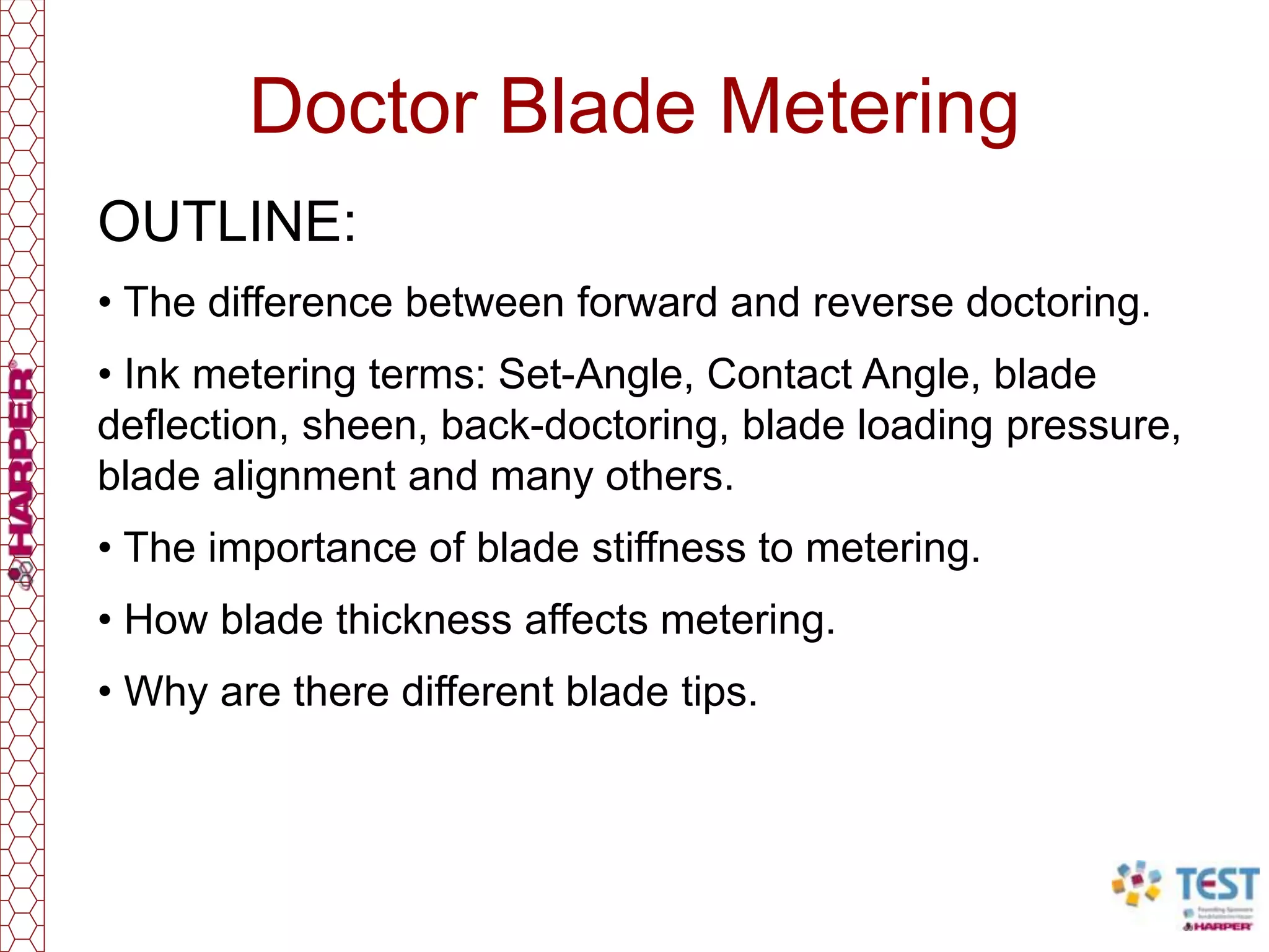 Doctor Blade Metering | PPTX