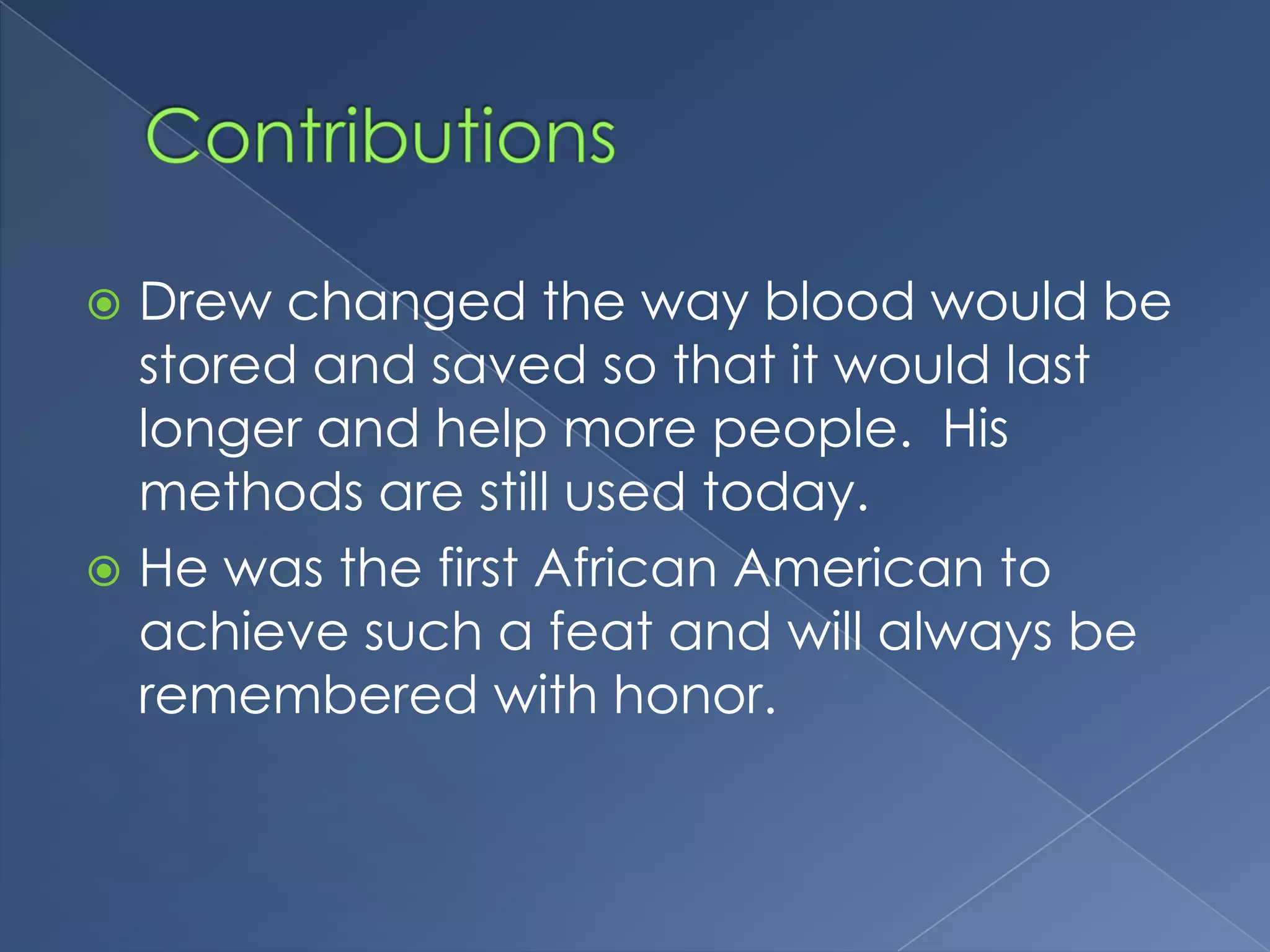 Doctor charles Drew | PPT