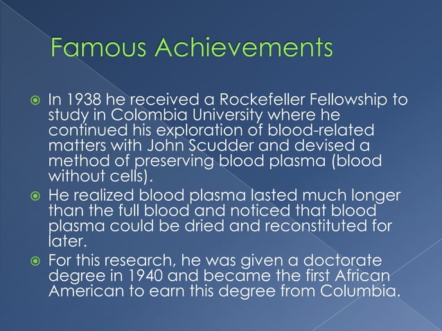 Doctor charles Drew | PPT
