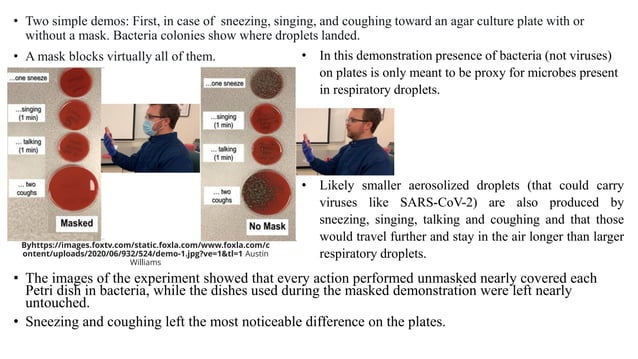 Doctor demonstrates how face mask blocks respiratory | PPT
