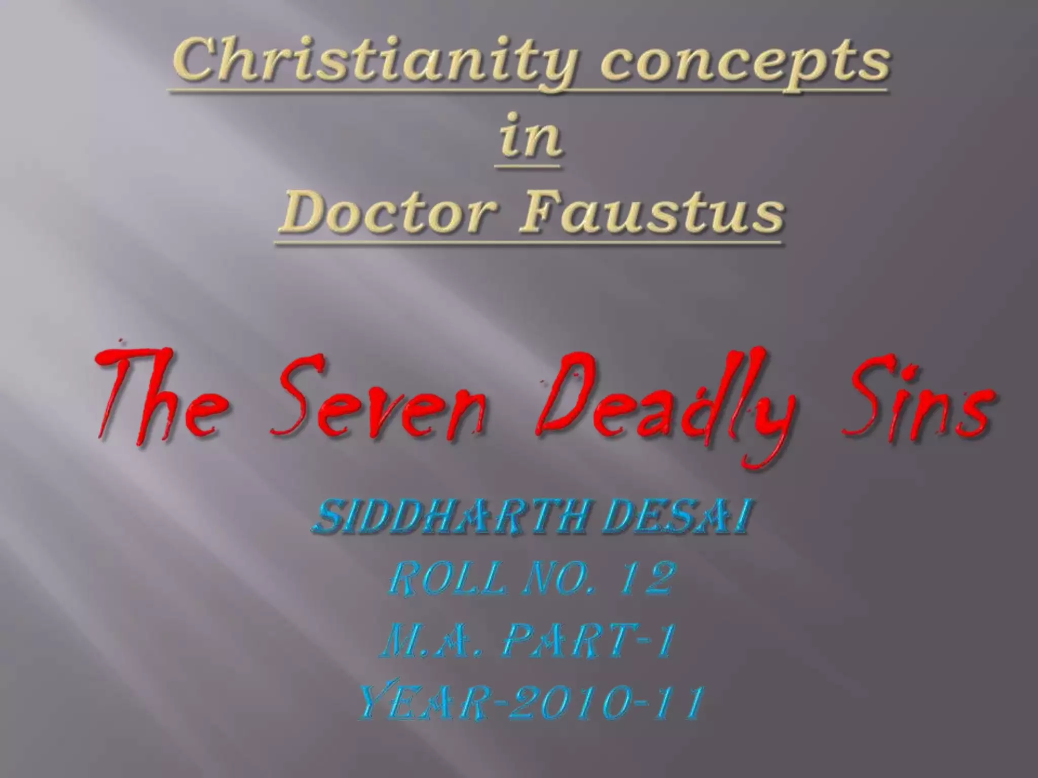 Doctor faustus | PPTX