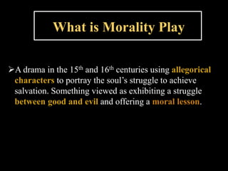 Doctor faustus as a Morality play | PPT
