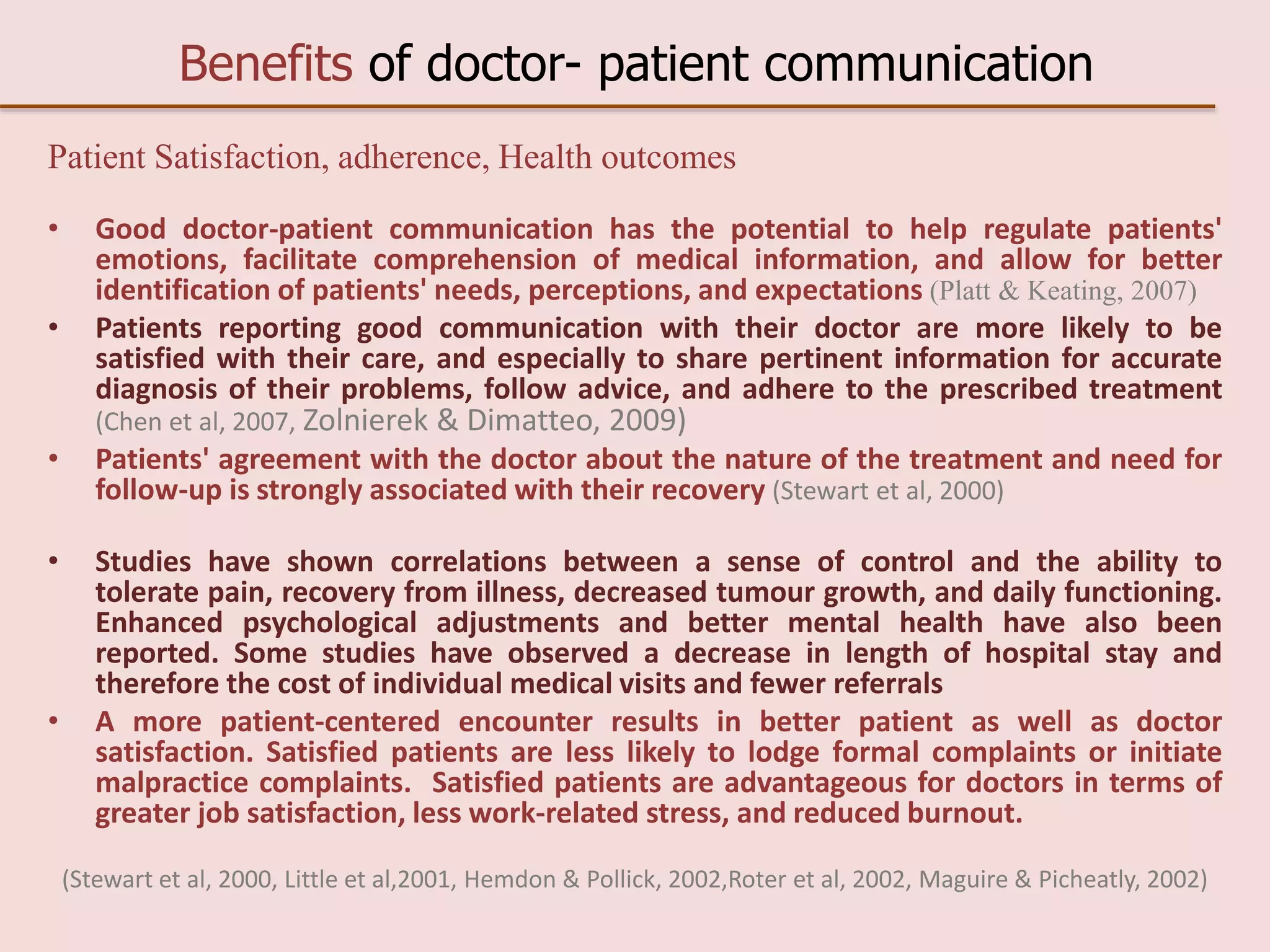 Doctor – patient communication | PPTX