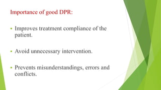 Doctor patient relationship | PPTX