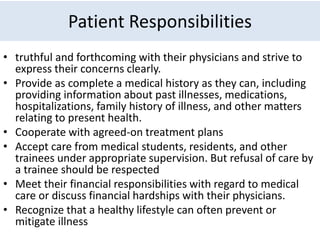 Doctor patient relationship | PPTX