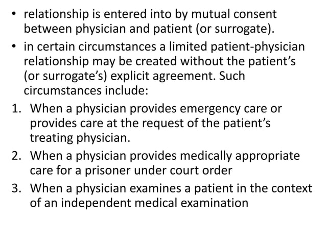 Doctor patient relationship | PPTX