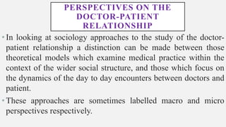 Doctor patient relationship | PPTX