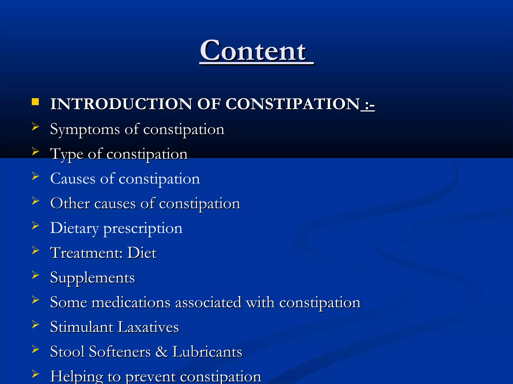 CONSTIPATION | PPT