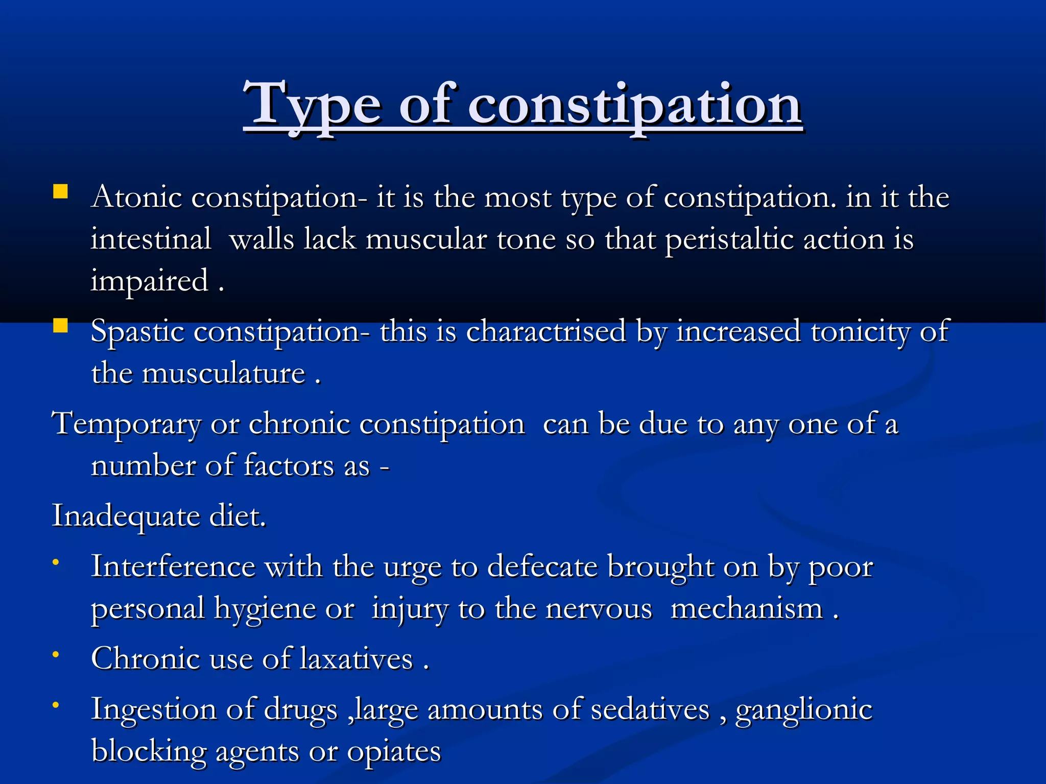 CONSTIPATION | PPT