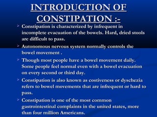 CONSTIPATION | PPT