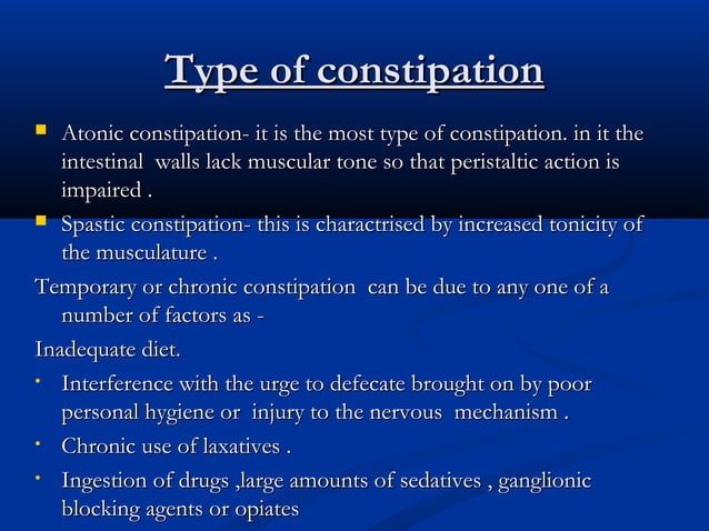 CONSTIPATION | PPT