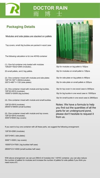 Rainwater Harvesting System -Soakaway Crates - Rainwater tank | PPTX