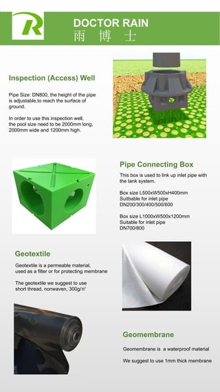 Rainwater Harvesting System - Doctorrain | PDF