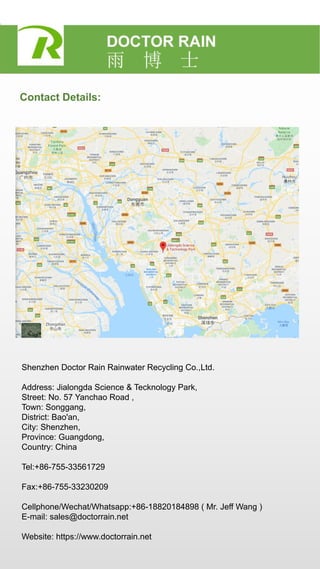 Rainwater Harvesting System - Doctorrain | PDF